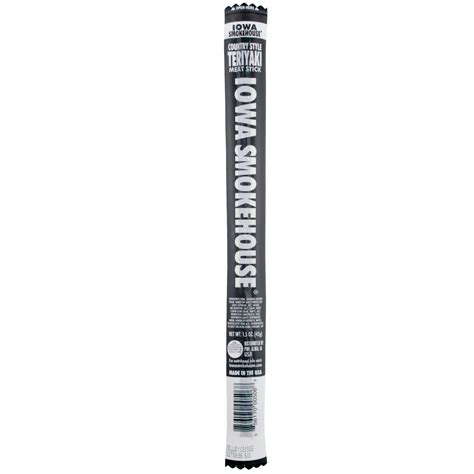 15 Oz Country Style Meat Stick Teriyaki Iowa Smokehouse