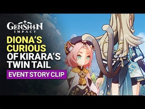 Diona & Kirara Meet For The First Time Cutscene | Surprised & Curious Of Twin Tails | Genshin ...