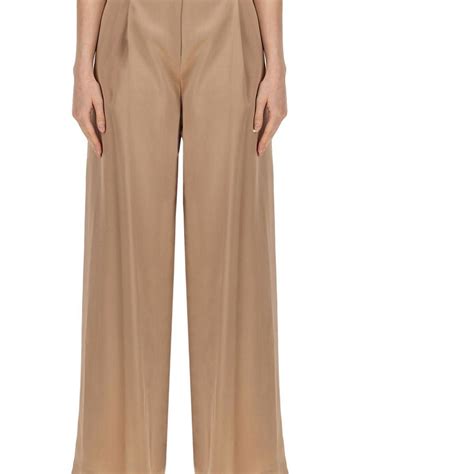 Max Mara Silk Pants Beige Piano Fiesta Lozuri®