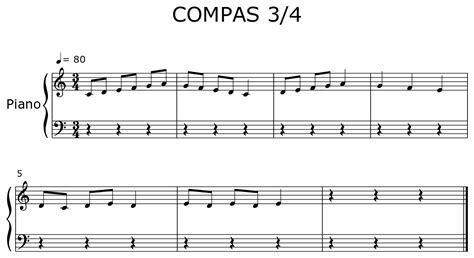 Compas 34 Sheet Music For Piano