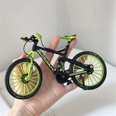 1 10 Mini Alloy Bicycle Diecast Model Finger Mountain Miniature Metal