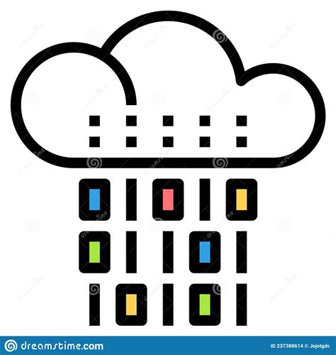 Cloud Analysis Icon Vector Stock Vector Illustration Of Color 237388614