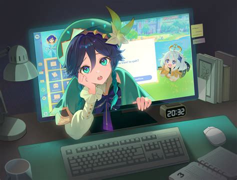 Through Screen Danbooru