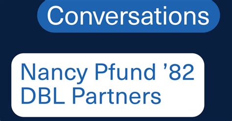 Impact Investing Nancy Pfund 82 Founder And Managing Director At Dbl