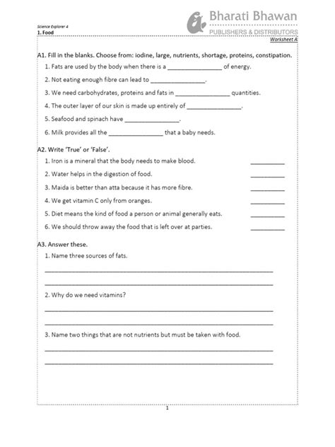 Science Explorer 4 Worksheets Pdf Tooth Digestion