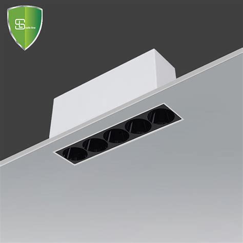 داون لايت كشاف بنل مستطيل دفن الومنيوم مربع 6 واط 10 واط Safe Line