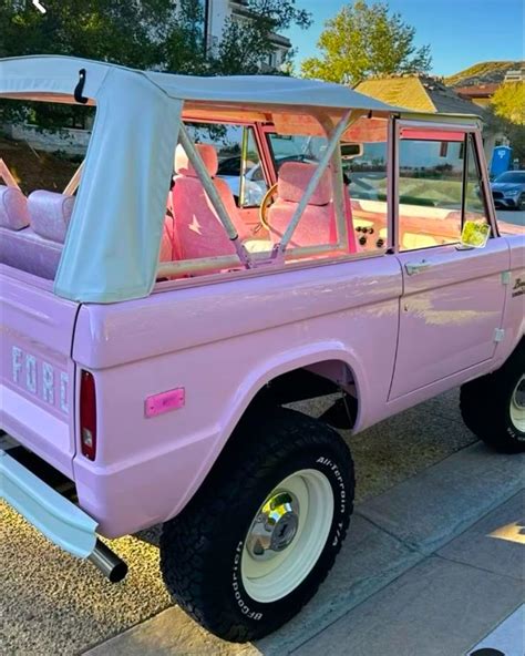 1973 Bronco Pink Metallic With White Top And Graphics Pink Slips Series