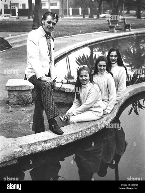 Rory Calhoun And His Daughters From Left Lorri Tami And Cindy 1971