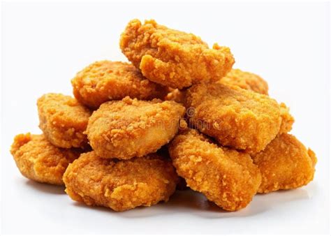 Crispy Chicken Nuggets Psd Realistic Illustration For Fast Food Menus