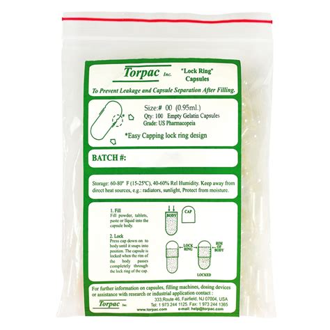 Torpac Gelatin Capsule Size Chart At Thomas Niles Blog