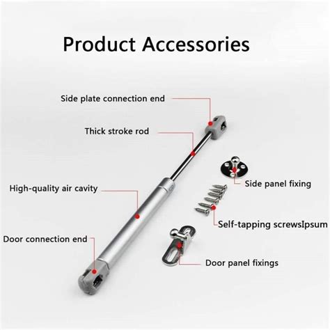 2 Pcs 20 200n Hydraulic Gas Strut Lift Support Vadania Hardware Ca