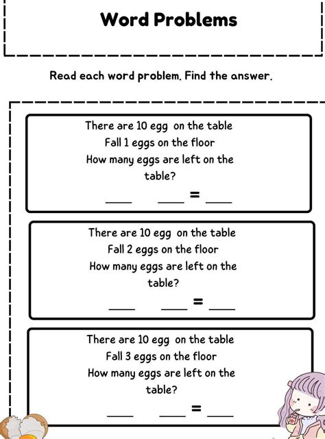 1st Grade Word Problems Math Word Equations 2nd Grade Math Worksheet Solve Word Problems Easy