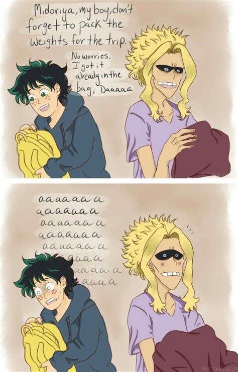Deku And Allmight Hero Boku No Hero Academia Funny My Hero Academia