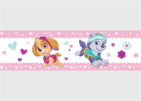 Paw Patrol Wallpaper Border Creative Nimble Enthusiasm Relief Cute Paw