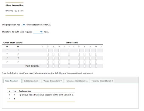 Solved Given Proposition Dw Dew This Proposition Has