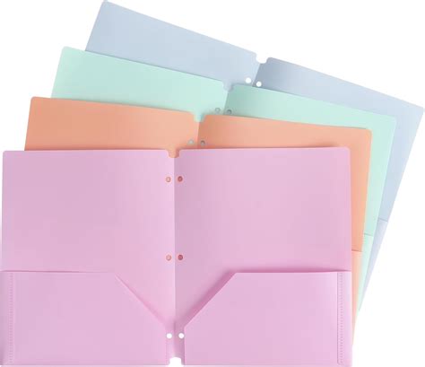 Carpetas De Plástico De Colores Con Bolsillos Carpetas De Dos