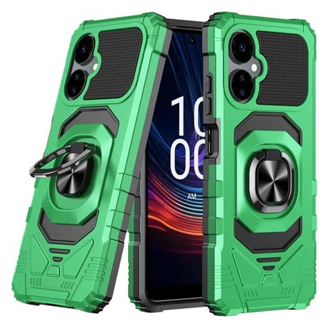 For Boost Celero 3 5g 2024 Plus Case Armor Ring Magnetic Support Stand