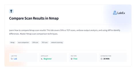 compare scan results in nmap labex