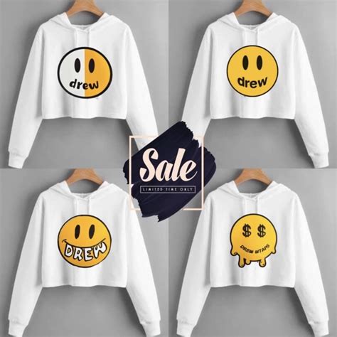 Smiley Drew Croptop Hoodie Jacket Shopee Philippines