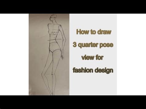 How To Draw Female Body 3 4 View