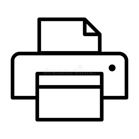 Isolated Printer Black Stock Illustrations 13626 Isolated Printer