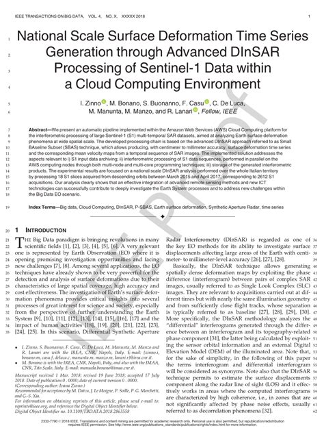 Pdf National Scale Surface Deformation Time Series Generation Through