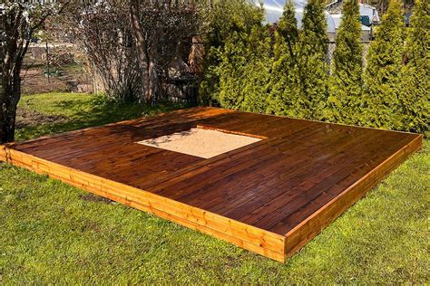 Build Floating Wood Deck