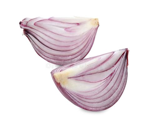 Fresh Cut Red Onion Isolated On White Stock Photo Image Of Onion Nutritious
