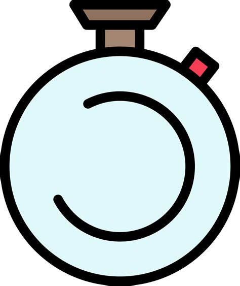 Compass Clock Stopwatch Timer Watch Flat Color Icon Vector Icon Banner Template 18029863 Vector