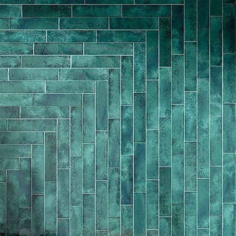 Nissel Emerald Brick Tile 7 5x30cm Green Tile Bathroom Brick Tiles Tiles