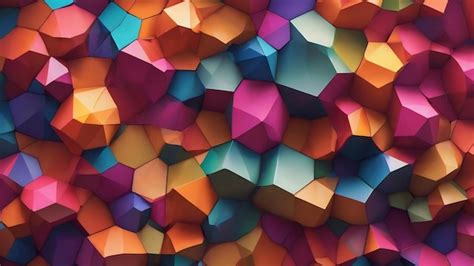 Premium Ai Image Voronoi Noise Texture Colorful Wallpaper And