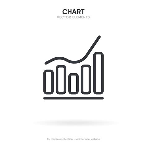 Premium Vector 3d Financial Analysis Stats Icon Set Growing Graph Set
