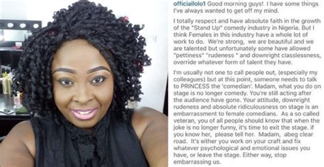 Lolo1 Calls Out Comedian Princess For Her ‘downright Rudeness And