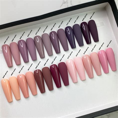 Solid Neutrals Nude Nails Choose Your Shade Matte Or Gloss Etsy