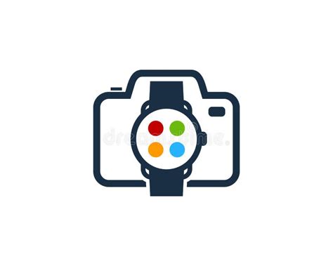 Camera Smart Watch Logo Icon Design Stock Vector Illustration Of