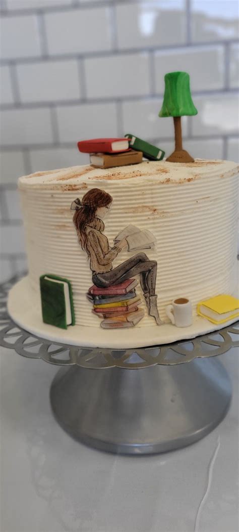 Girlbookcake Bookreadingcake Fondantbookcakeideas 12th Birthday