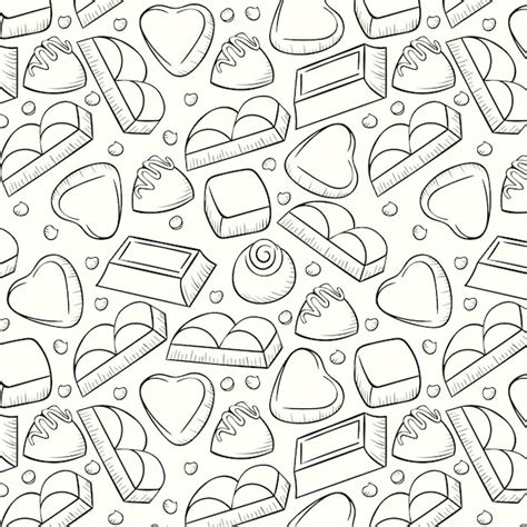 Free Vector Flat Design Chocolate Pattern