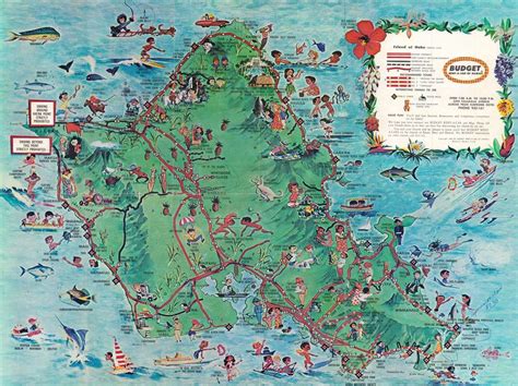 Tourist Map Of Oahu Hawaii 60 Photos