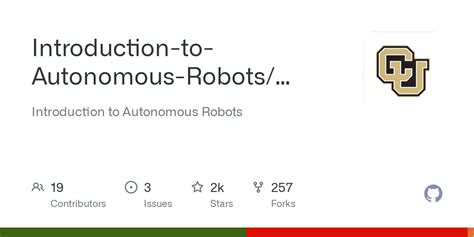 GitHub Introduction To Autonomous Robots Introduction To Autonomous Robots Introduction To