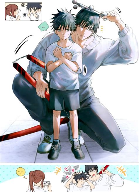 Toji Fushiguro And Megumi Fushiguro And Tsumiki Fushiguro Jujutsu