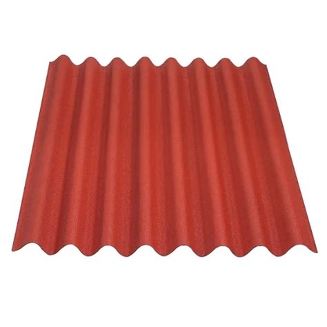 Shop Corrugated Roof Sheet [shinko Zinc] Thickness 0 5 Mm Length 3 Meter Red Color