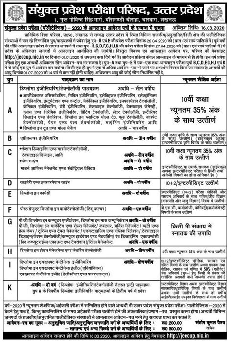 सयकत परवश परकष पलटकनक क ऑनलइन आवदन पतर क सबध म सचन जर Get