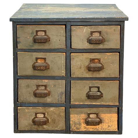 Vintage Industrial Multi Drawer Apothecary Cabinet For Sale At 1stdibs