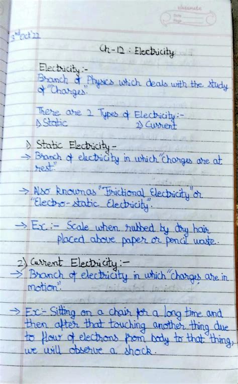Solution Electricity Class 10 Cbse Notes Additional Information