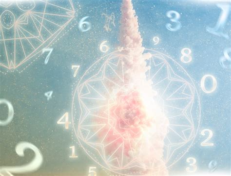 Premium Photo Numerology Concept With Pink Clouds