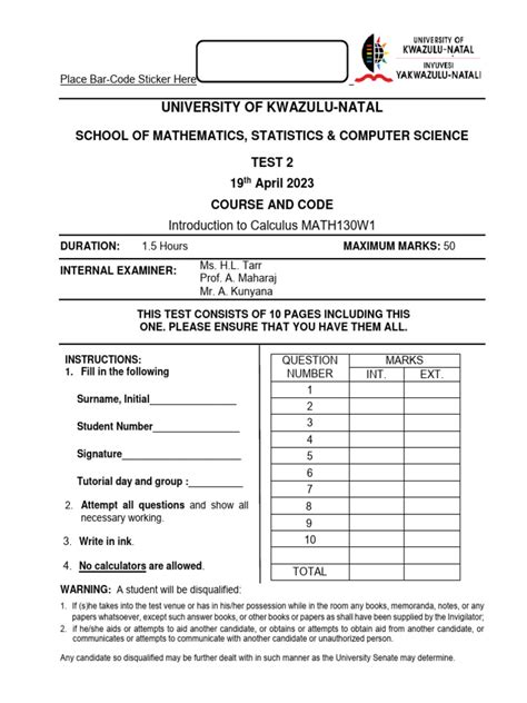 Math130w1 2023 Class Test 2 Solutions Pdf Mathematical Proof Numbers