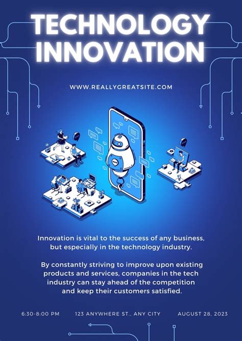 Free Technology Flyer Templates To Edit And Print Canva