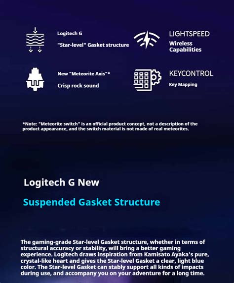 Logitech X Genshin Impact Co Branded T Box Wireless Keyboard And Mouse Set Kamisato Ayaka