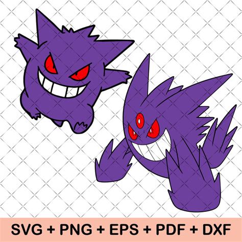 Gengar Svg Pokemon Svg Anime Svg Sports Svg Vector Laye Inspire