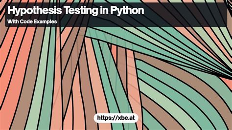Hypothesis Testing With Python A Practical Guide Youtube